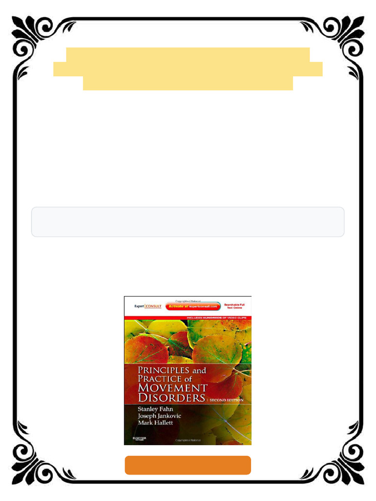 Principles and Practice of Movement Disorders 2nd Edition Stanley Fahn ...