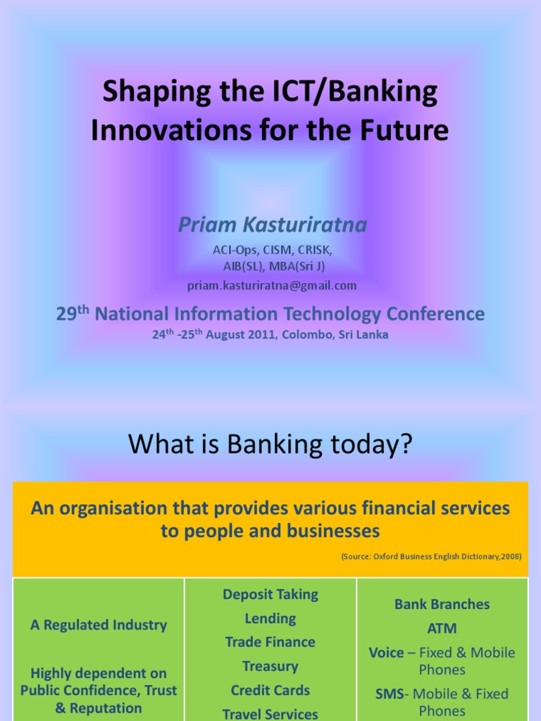 Shaping The ICT Banking Inovations For The Future | PDF | Banks ...