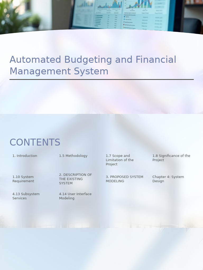 Automated Budgeting and Finan... | PDF | Usability | Cloud Computing