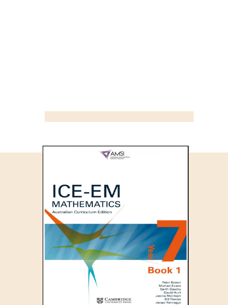 (Ebook) ICE-EM Mathematics Australian Curriculum Edition Year 7 Book 1 ...