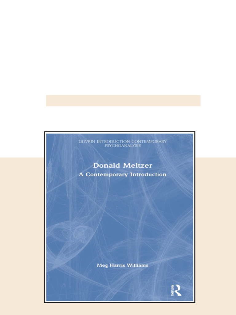 Donald Meltzer A Contemporary Introduction Routledge Introductions to ...
