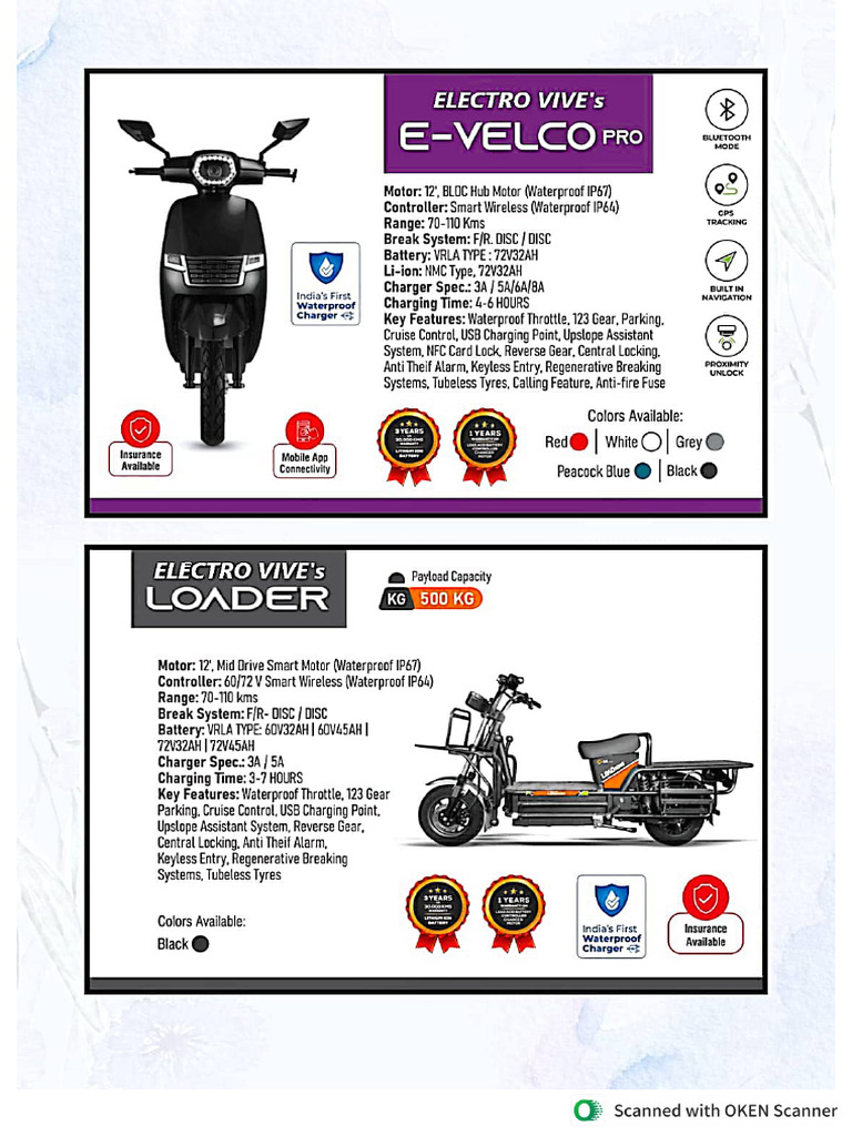 Electro Vive E Bike Brochure | PDF