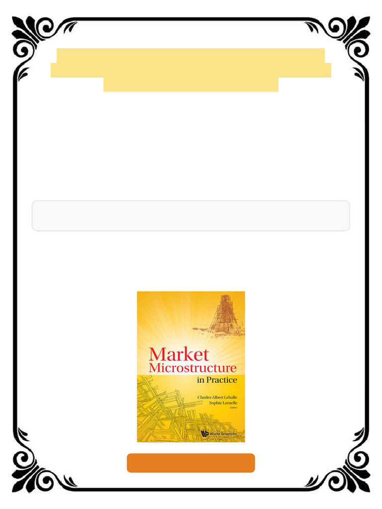 Market Microstructure in Practice Charles-Albert Lehalle eBook ultimate ...