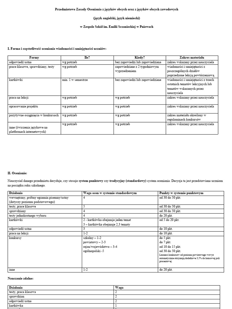 PZO Jezyki Obce 2025 2026 | PDF
