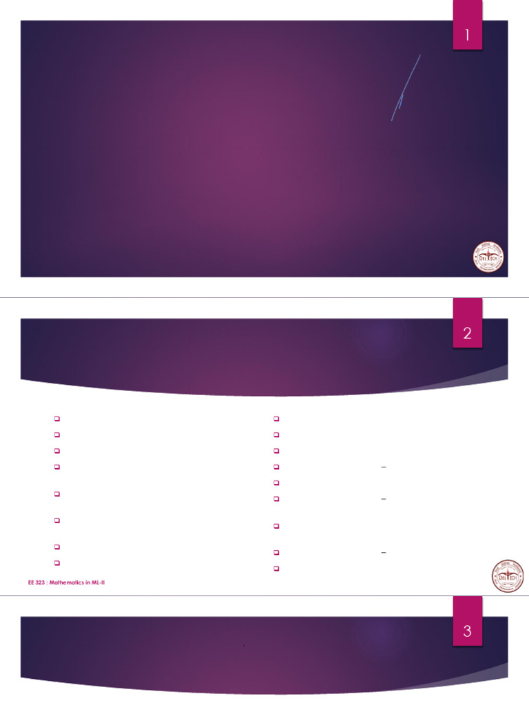 Lec 2 - MATHEMATICS IN MACHINE LEARNING - II | PDF | Probability ...