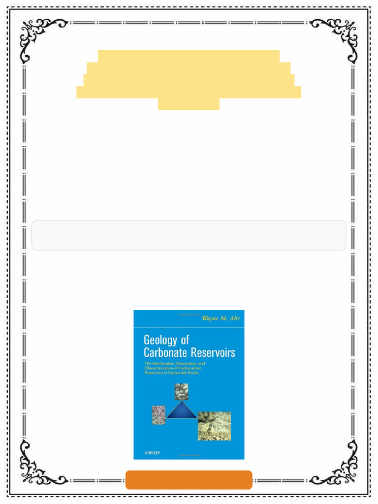 Geology of Carbonate Reservoirs The Identification Description and ...