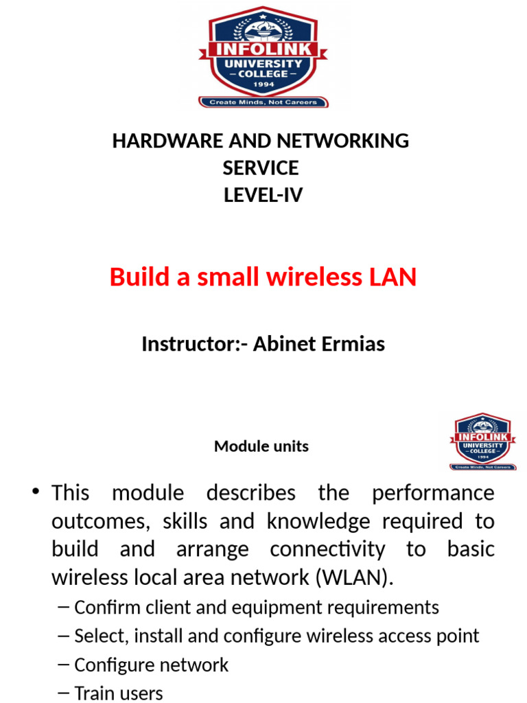 Build a Wireless LAN: Step-by-Step Guide | PDF | Wireless Access Point ...