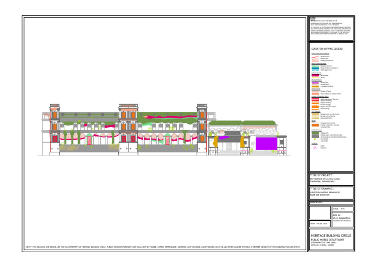 Kalyana Mahal Chathram - Condition Mapping Drawing - Elevation | PDF ...
