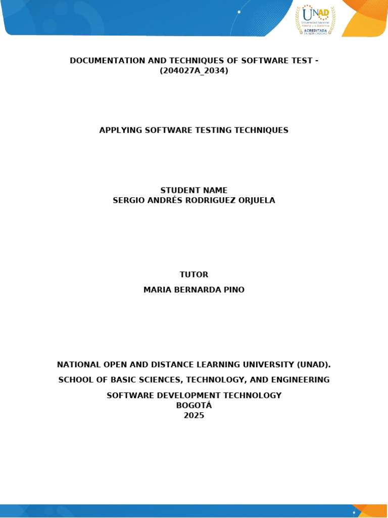 DOCUMENTATION AND TECHNIQUES OF SOFTWARE TEST_093932 | PDF | Software ...