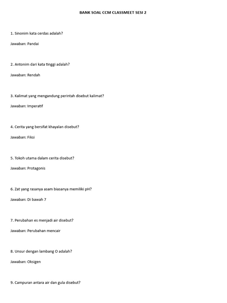 BANK SOAL CCM 2-WPS Office.docx_20251214_195112_0000 | PDF