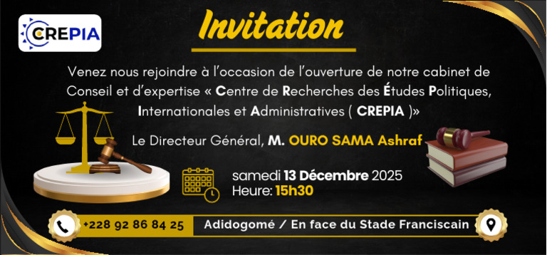 Inauguration du CREPIA à Adidogomé | PDF
