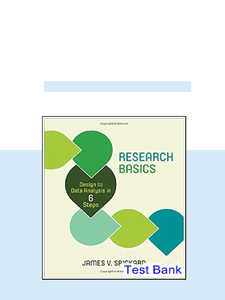 Research Basics Design to Data Analysis in Six Steps 1st Edition ...