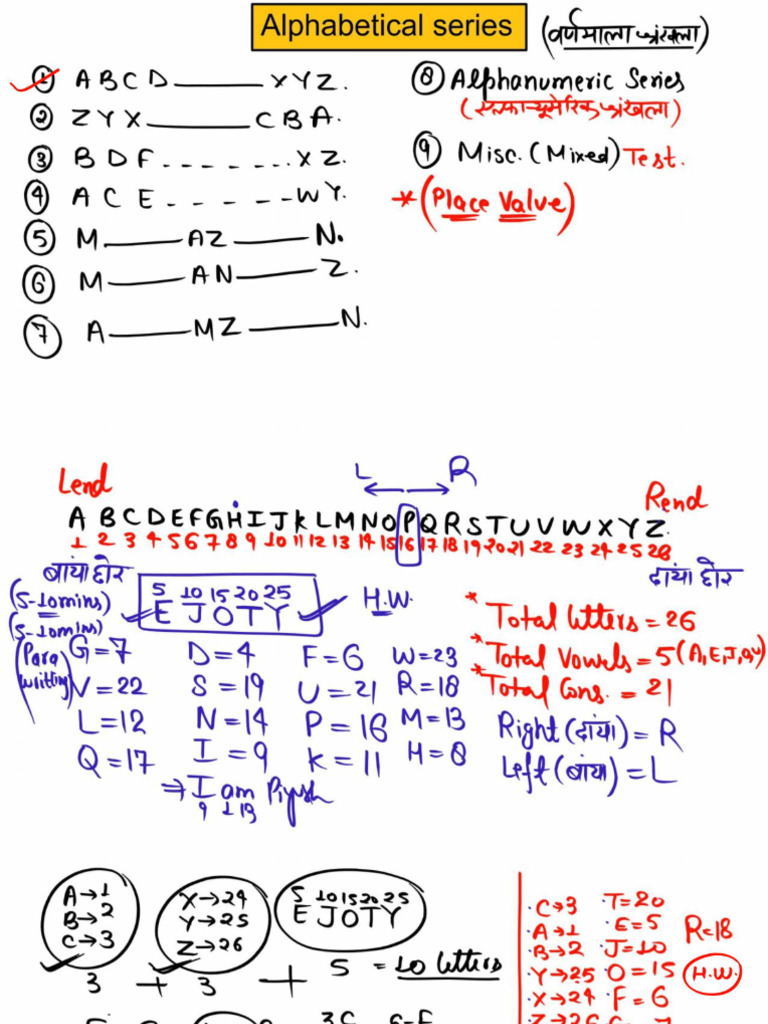 Alphabetical Series - 22 Nov - Class PNG | PDF