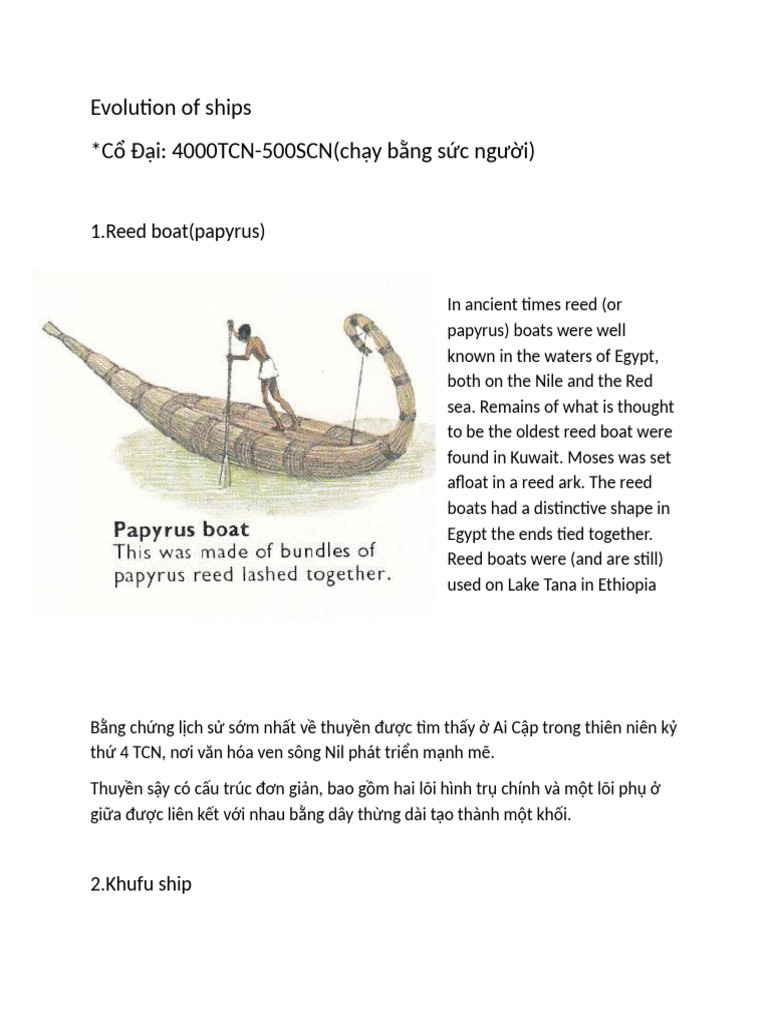 Evolution of Ships | PDF