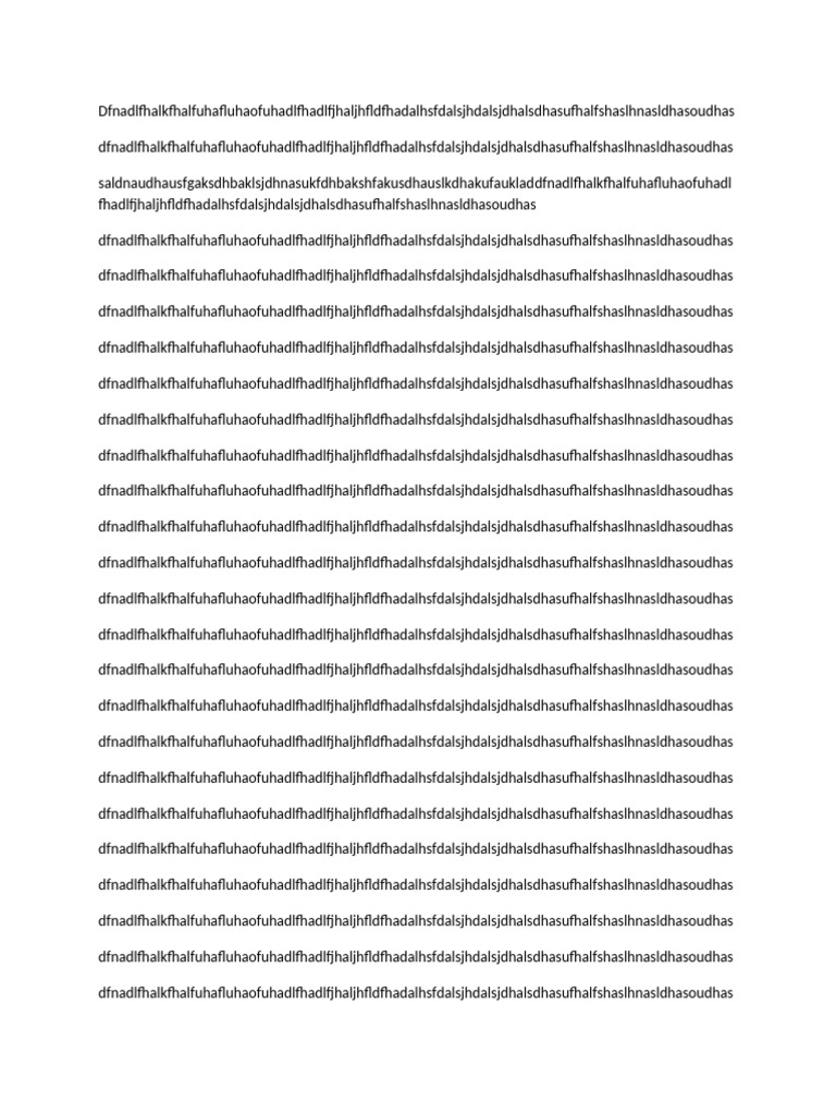 Document with Repeated Text Patterns | PDF