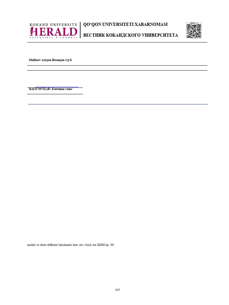 Iot Network Intrusion Detection System Using Machine Learning Techniques | PDF | Denial Of ...