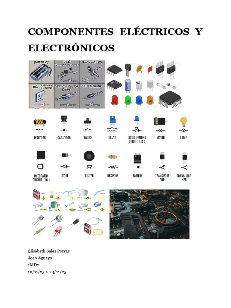 Componentes Eléctricos y Electrónicos en Automoción | PDF | Corriente ...