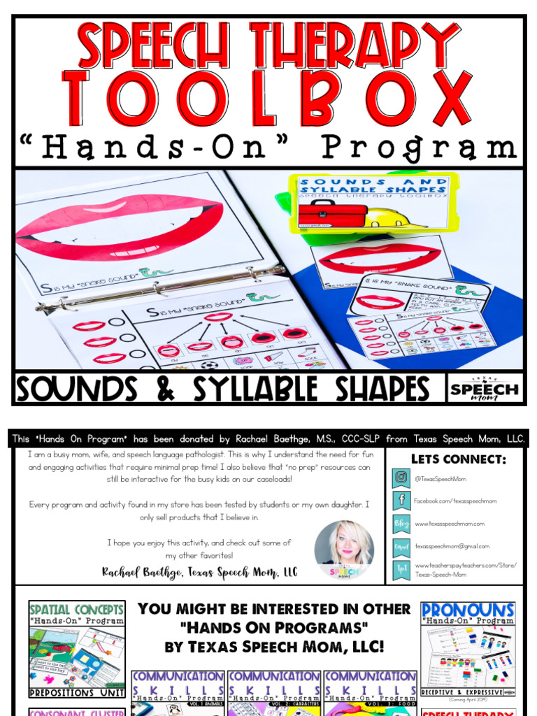 Speech Therapy Sounds Toolbox | PDF | Consonant
