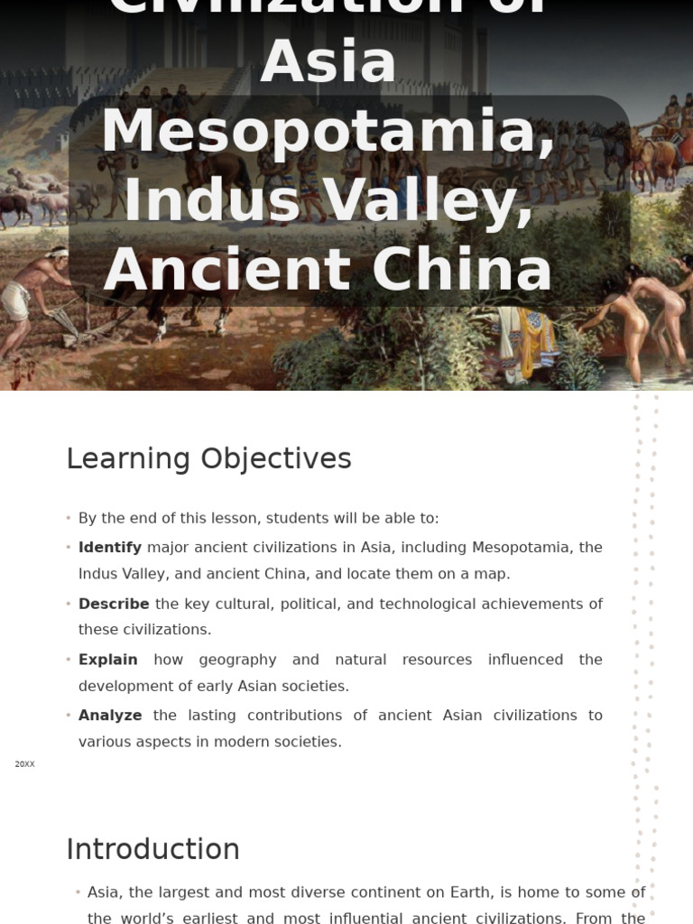 Ancient Asian Civilizations Overview | PDF | Sumer | Babylonia