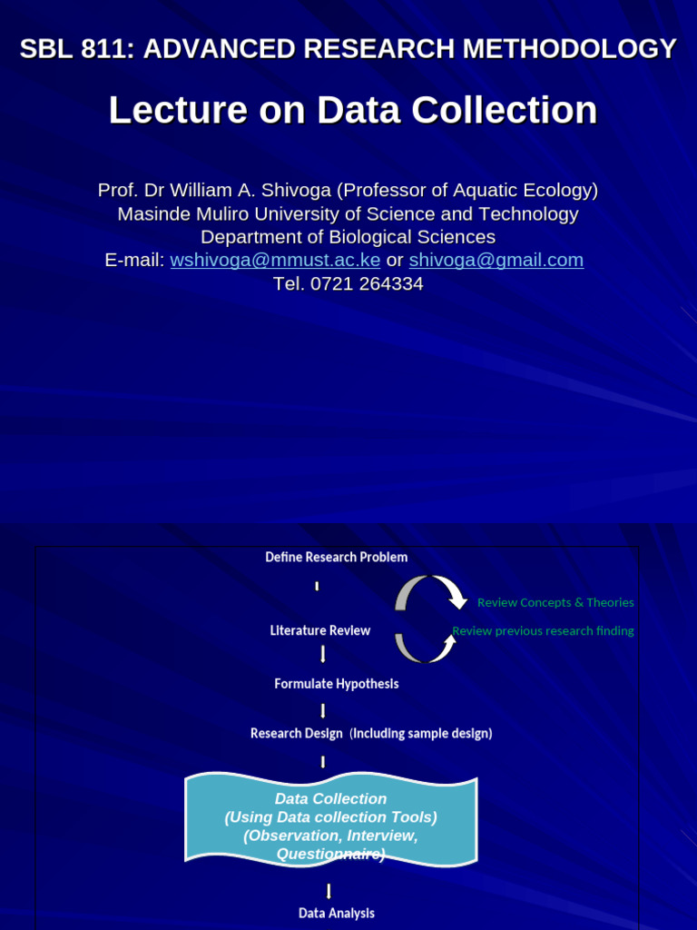 Lecture 8 - Data Collection | PDF | Survey Methodology | Questionnaire