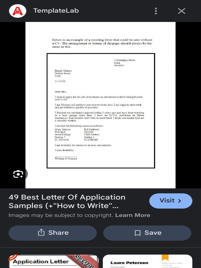 How To Write An Application Letter - Google Search | PDF
