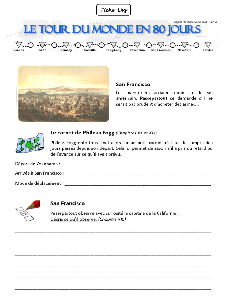 Le Tour Du Monde en 80 Jours - L4g | PDF