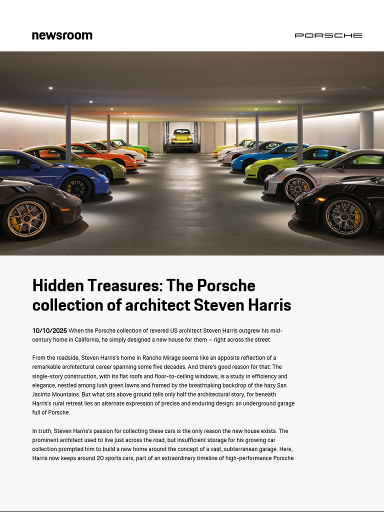 Steven Harris's Porsche Collection Showcase | PDF | Automotive Industry ...