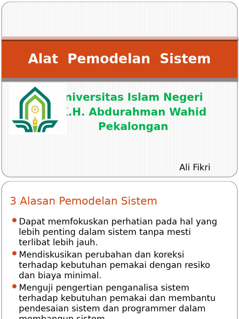 PART Pemodelan Sistem | PDF