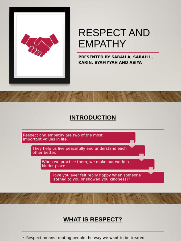Importance of Respect and Empathy | PDF | Empathy