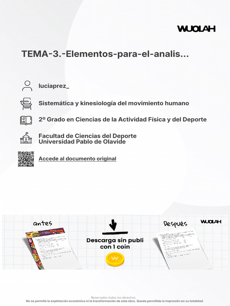 Wuolah Free TEMA 3. Elementos Para El Analisis Anatomico Funcional Kinesiologico. | PDF ...