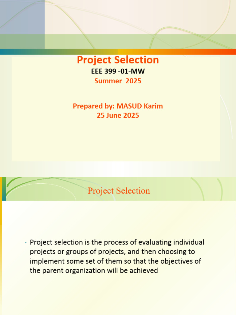 Project Selection Models Explained | PDF | Net Present Value ...