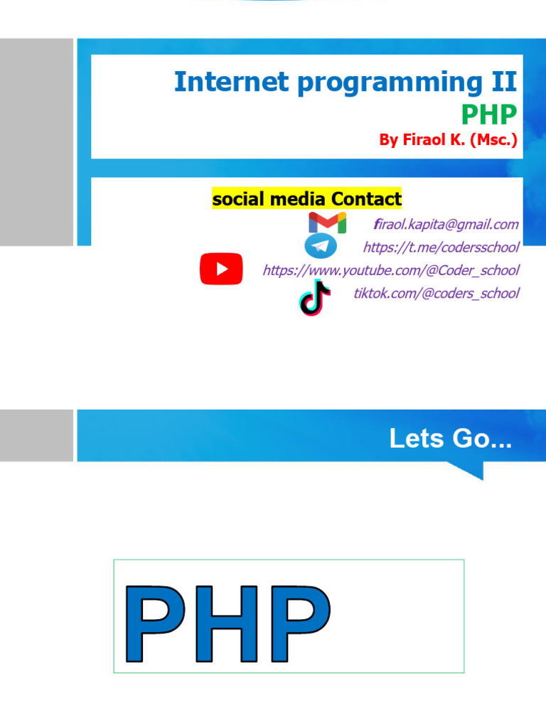 Part 1 Advanced Internet Programming by Fira Fira | PDF | Dynamic Web ...