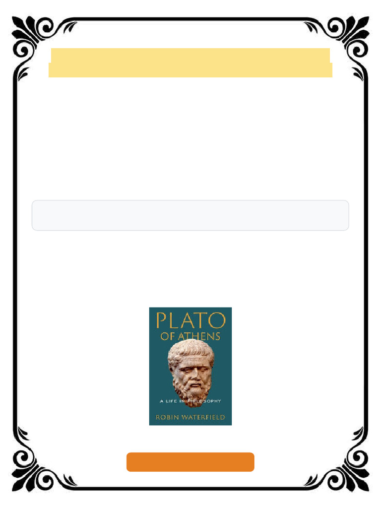 Plato of Athens: A Life in Philosophy Robin Waterfield eBook improved ...
