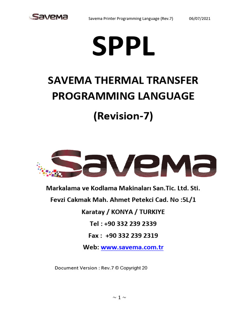 Savema Printer Programming Language Guide | PDF | Ip Address | Computer ...