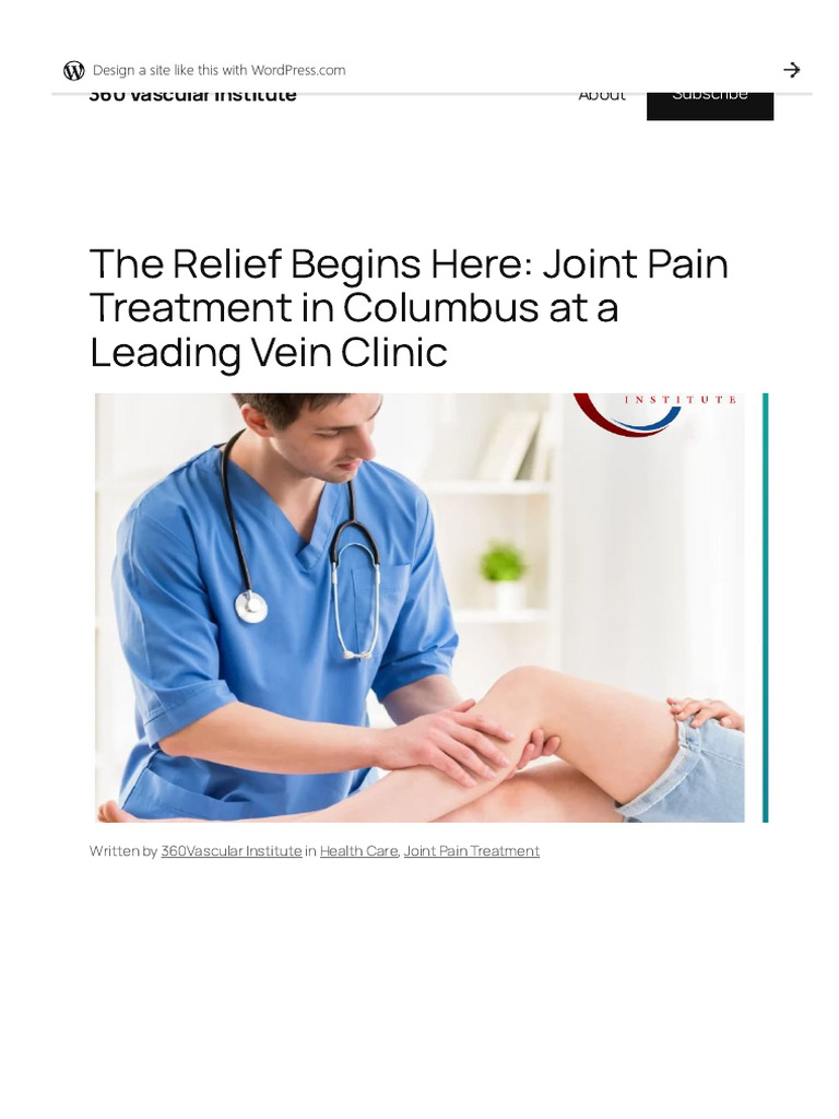 The Relief Begins Here Joint Pain Treatment in Columbus at a Leading ...