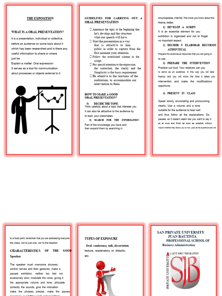 Trifold.pdf | PDF | Public Speaking | Attention