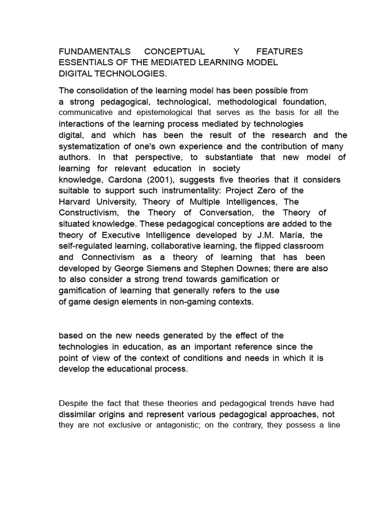 CONCEPTUAL FOUNDATIONS AND ESSENTIAL CHARACTERISTICS OF THE MODEL OF ...