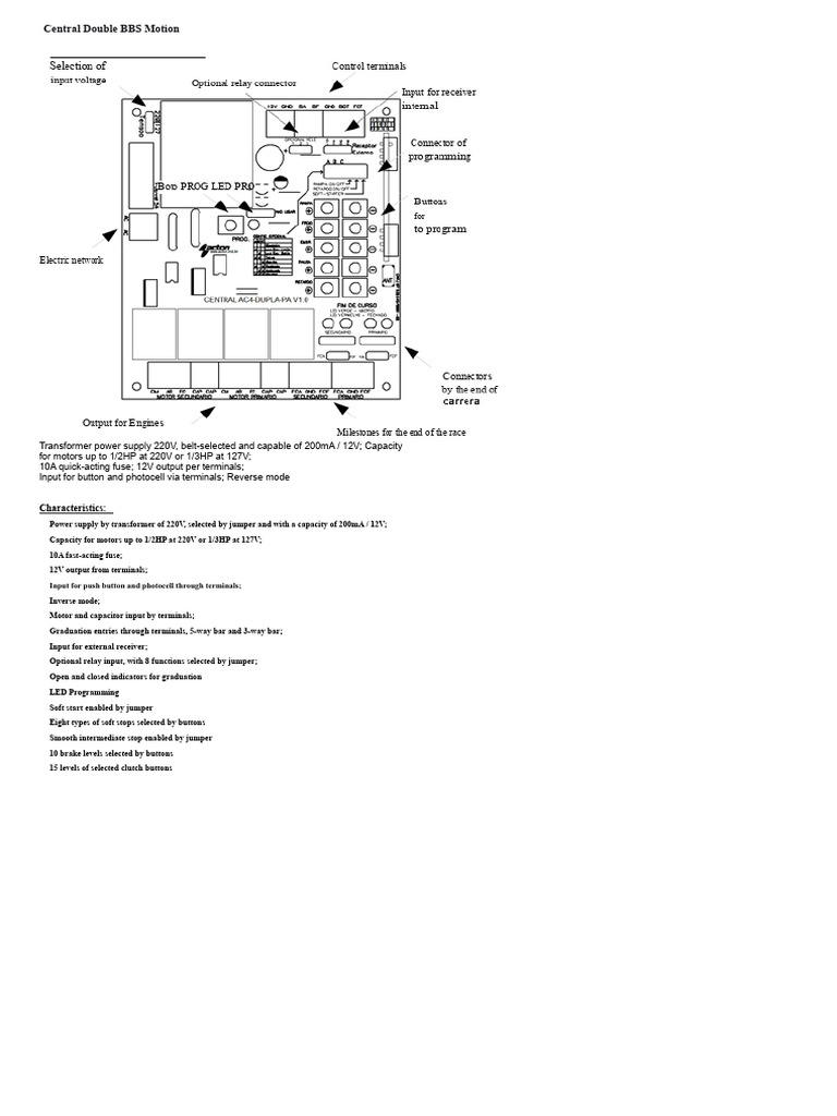 Central Double BBS Motion Transformer Guide | PDF | Relay | Switch