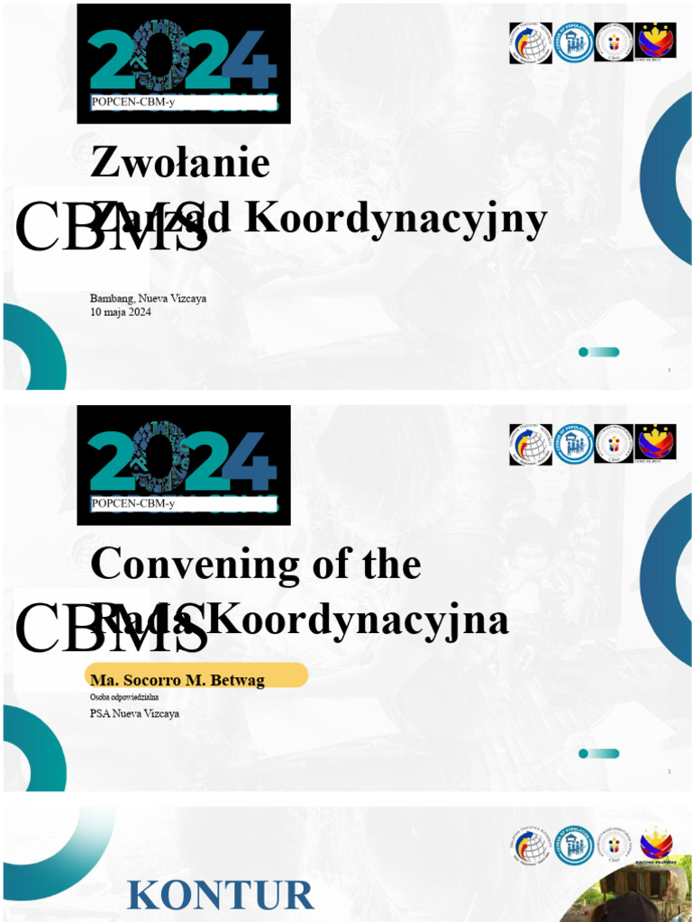 2024 POPCEN CBMS CCB Prezentacja - V2 | PDF