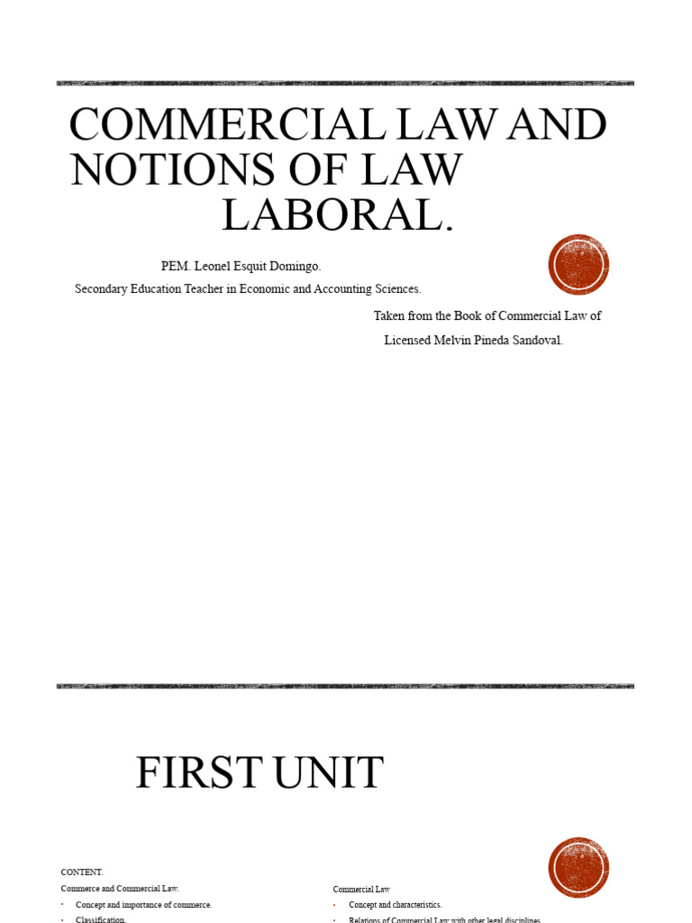 Overview of Guatemalan Commercial Law | PDF | International Law | Treaty