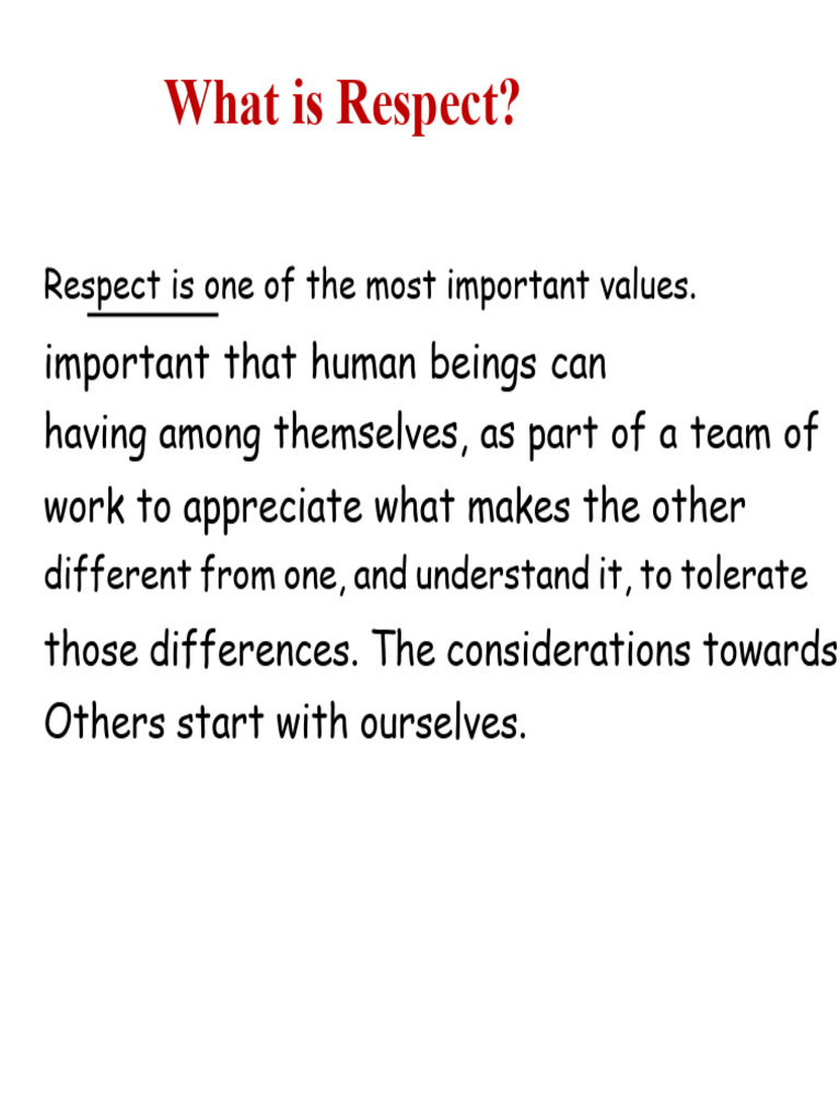 Understanding Respect and Tolerance | PDF