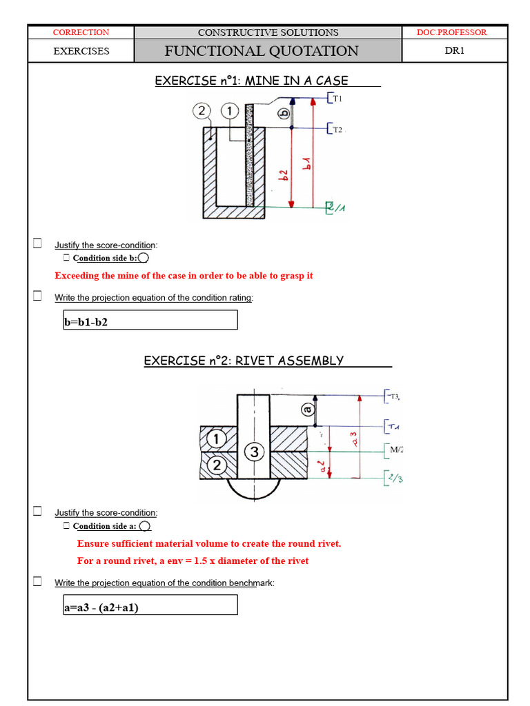 Functional Quotation Exercises Guide | PDF | Mechanical Engineering