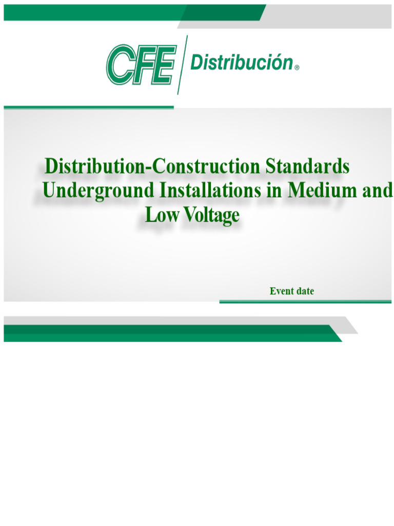 Distribution Standards - Underground Construction | PDF | Transformer ...