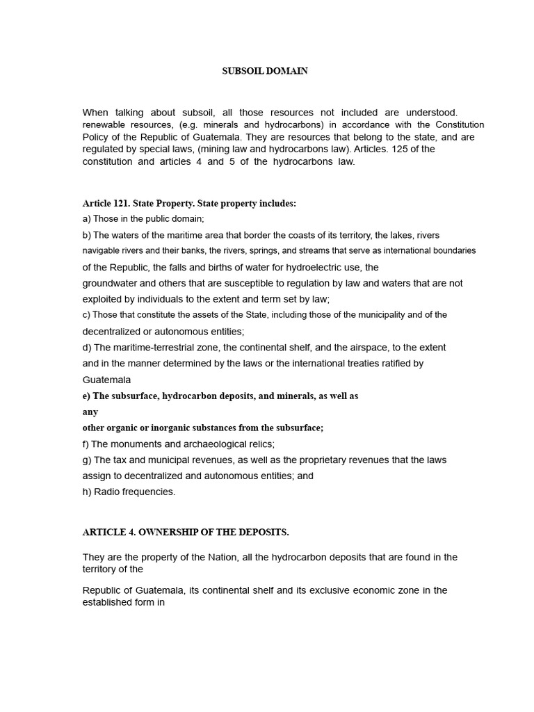 SUBSOIL RIGHTS.docx | PDF | Justice | Crime & Violence