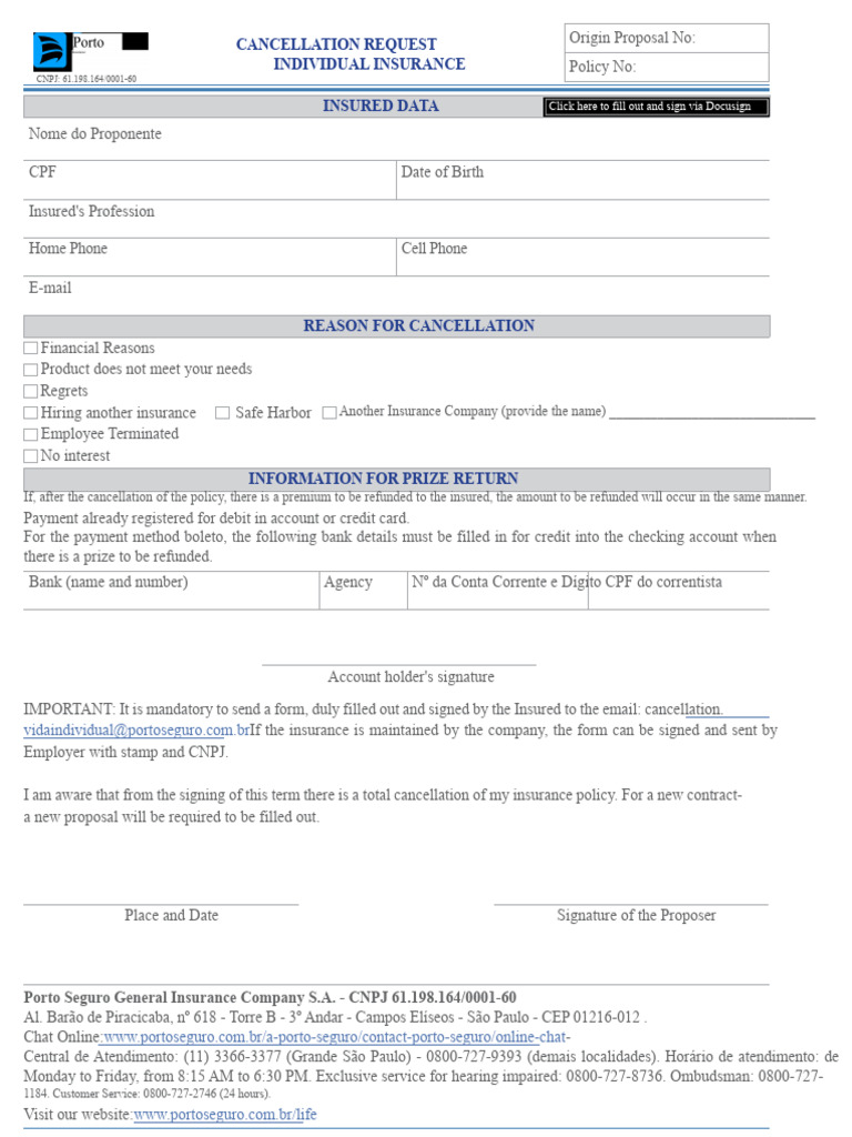 cancellation of life | PDF | Insurance | Financial Services