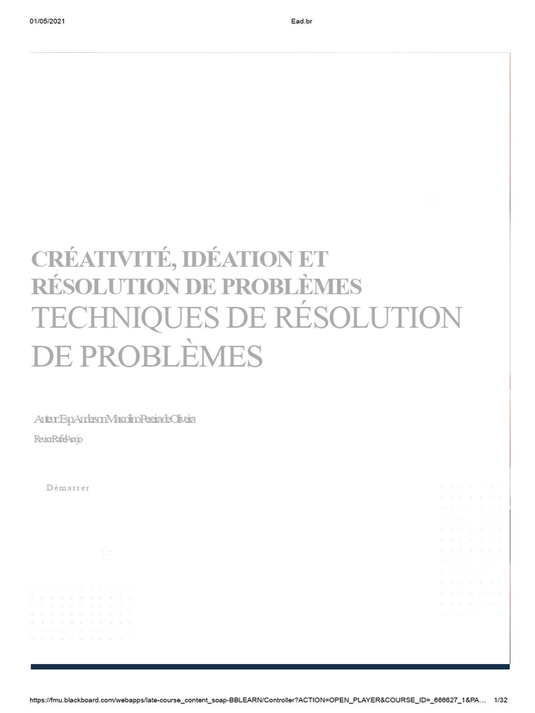 Techniques de Résolution de Problèmes | PDF | Réflexion