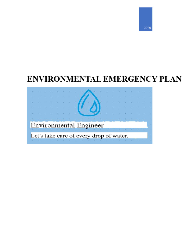 ENVIRONMENTAL EMERGENCY PLAN - SEDAPAR | PDF | Risk | Emergency