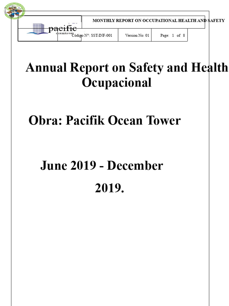 000000 SST-INF-001 ANNUAL SST REPORT 2019 | PDF | Occupational Safety ...