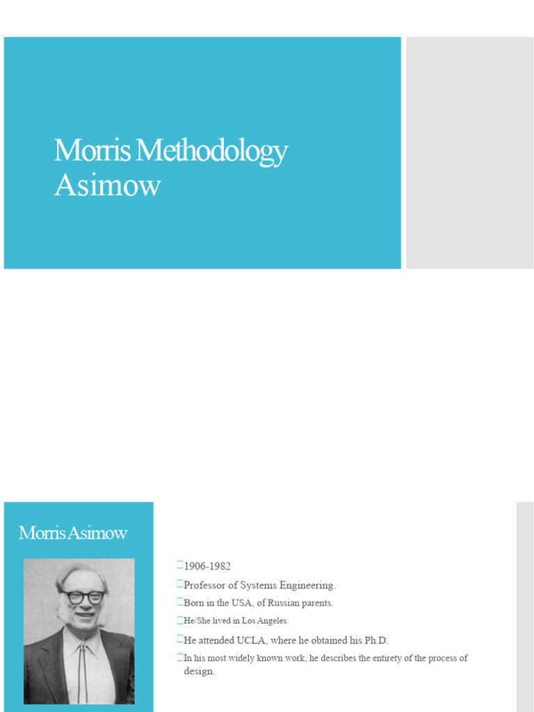 Morris Methodology in Design Process | PDF | Methodology | Systems ...