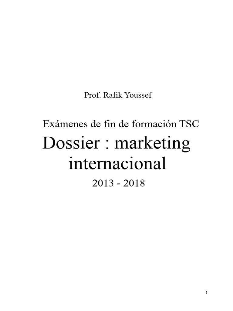 EFF Marketing Internacional PDF | PDF | África | Senegal